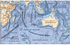 5. BOTTOM RELIEF OF INDIAN OCEAN / हिंद महासागर के तलीय उच्चावच