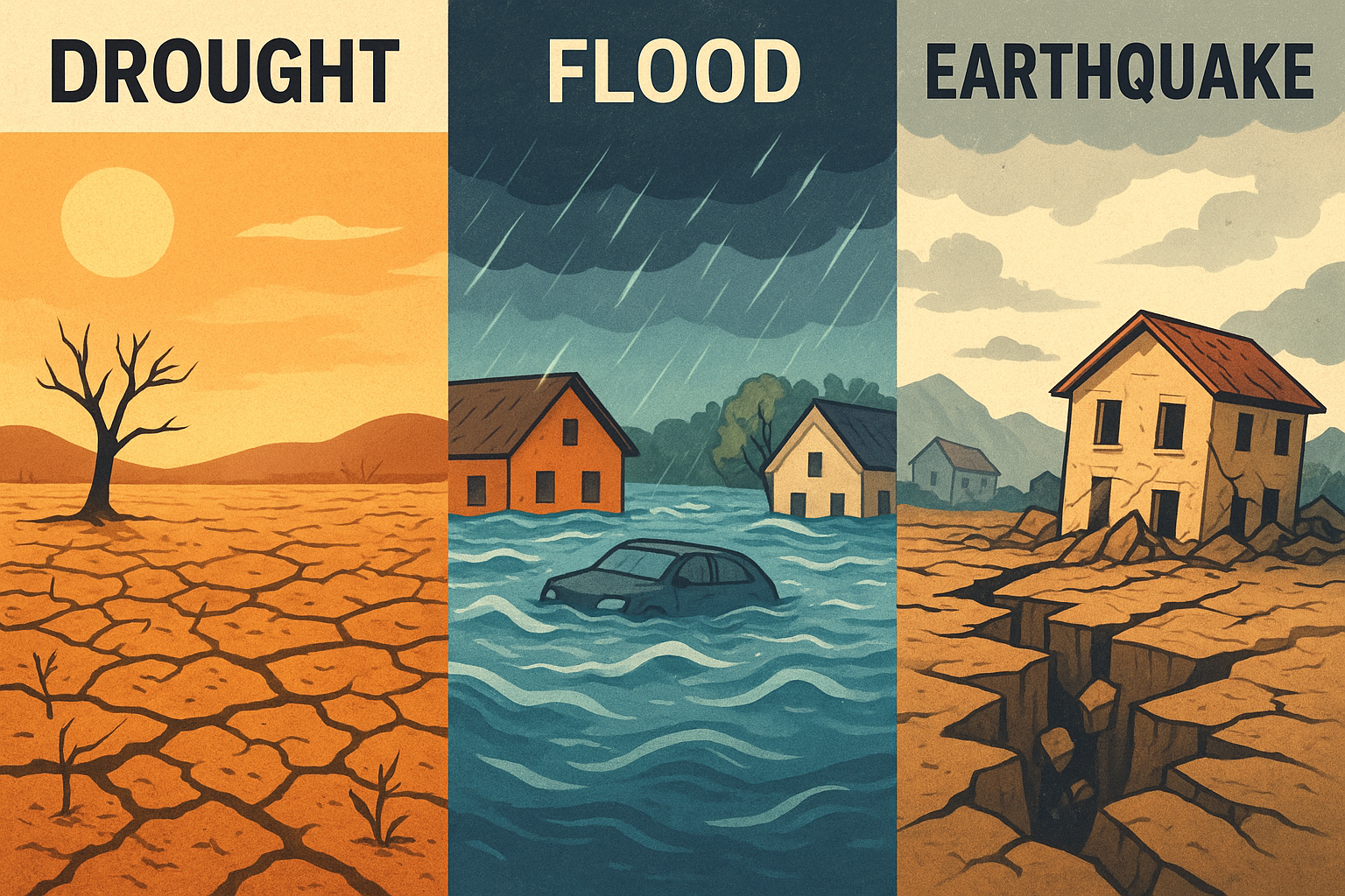 32. Natural disaster: Drought, Flood and Earthquake (प्राकृतिक आपदाएँ ...