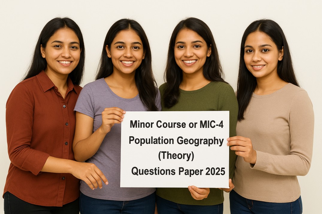 Minor Course or MIC-4 / Population Geography (Theory) Questions Paper ...