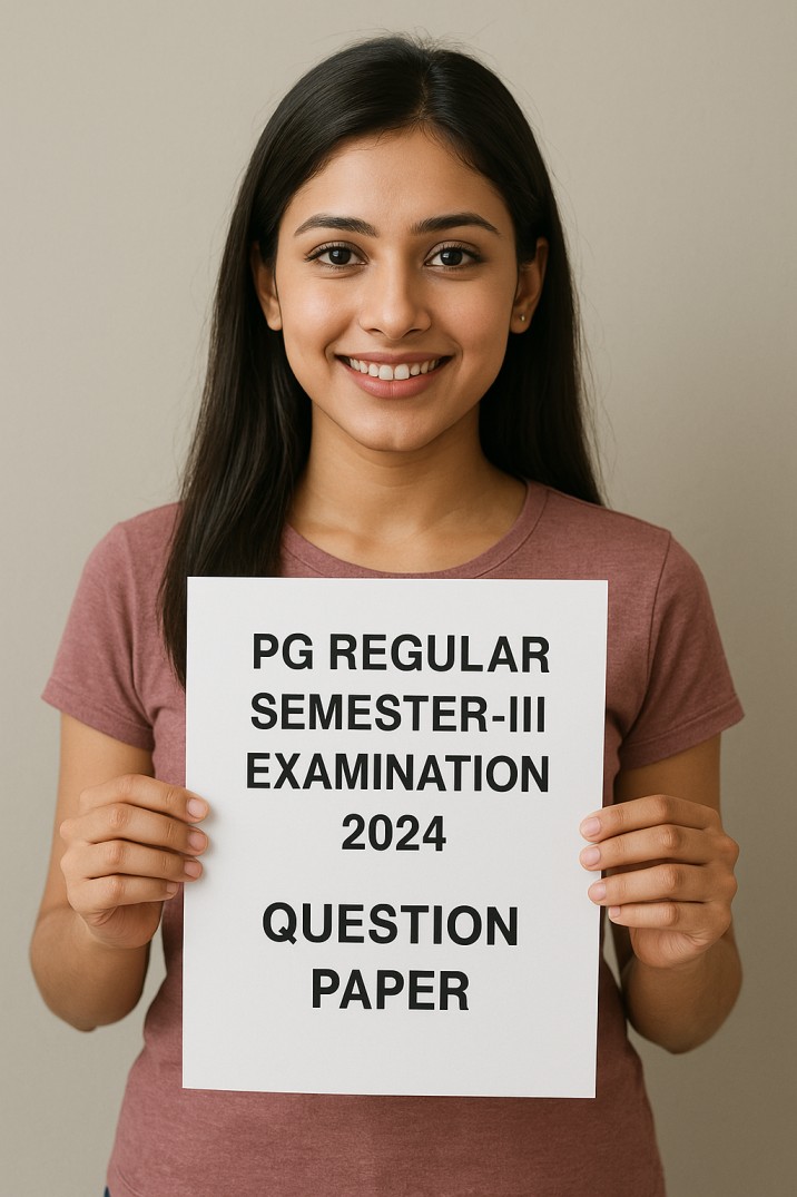 PG Regular Semester-III Examination 2024 QUESTION PAPER, Patliputra ...