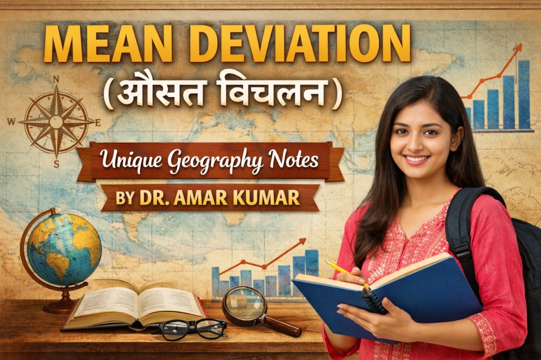 2. Mean Deviation (औसत विचलन) - Unique Geography Notes हिंदी में