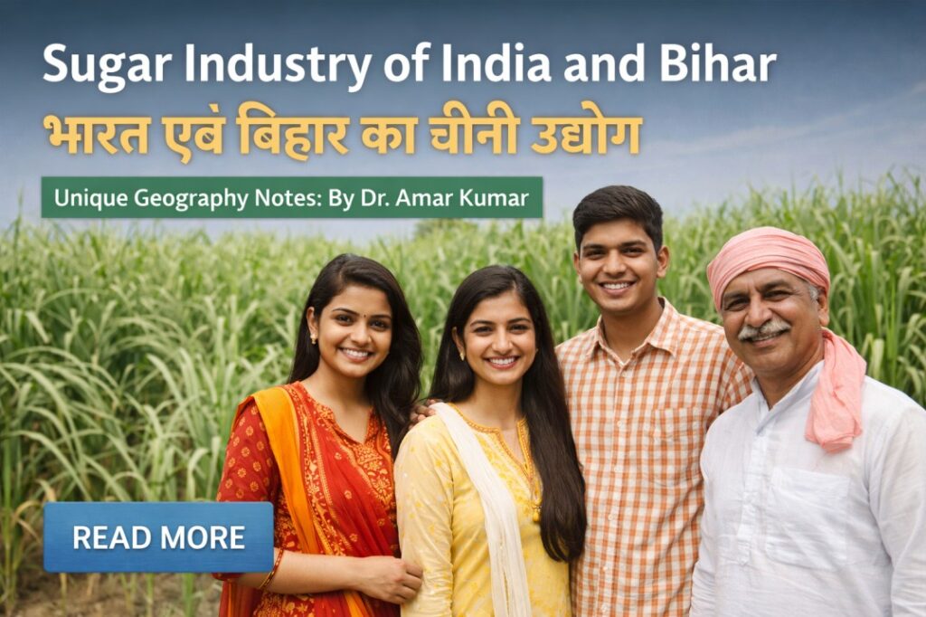 12. Sugar Industry of India and Bihar / भारत एवं बिहार का चीनी उद्योग ...